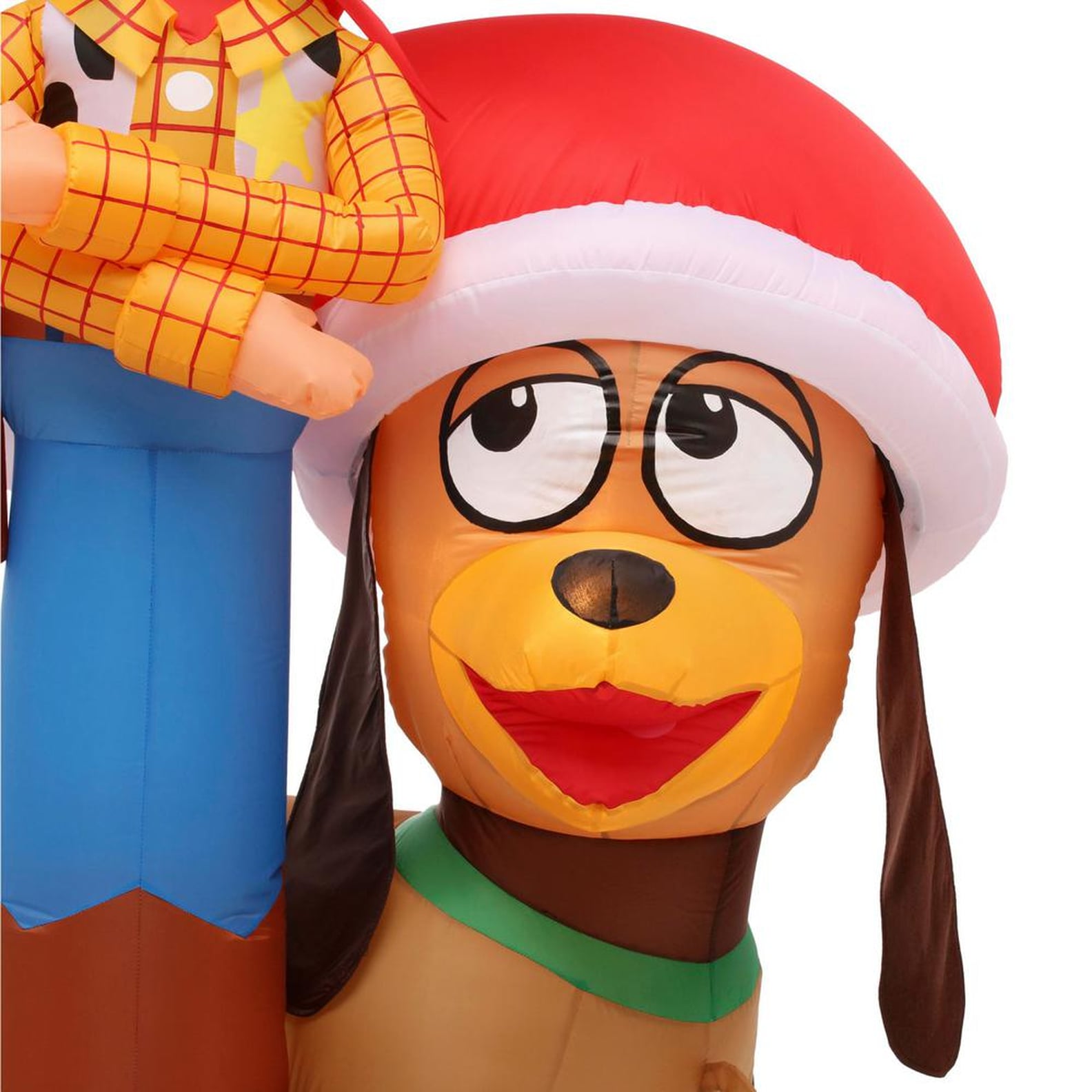 Toy Story Woody and Slinky Holiday Inflatable at Home Depot | PS Family