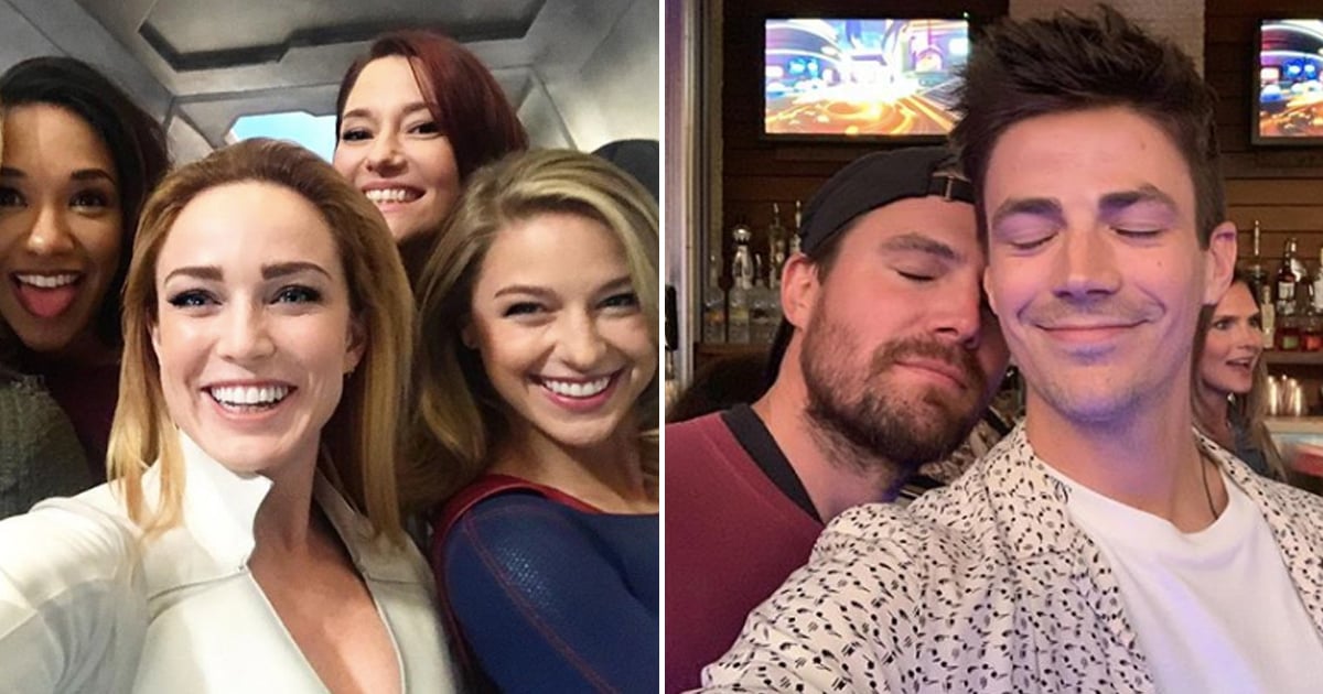 Photos of The Flash, Supergirl, and Arrow Cast Hanging Out | POPSUGAR ...