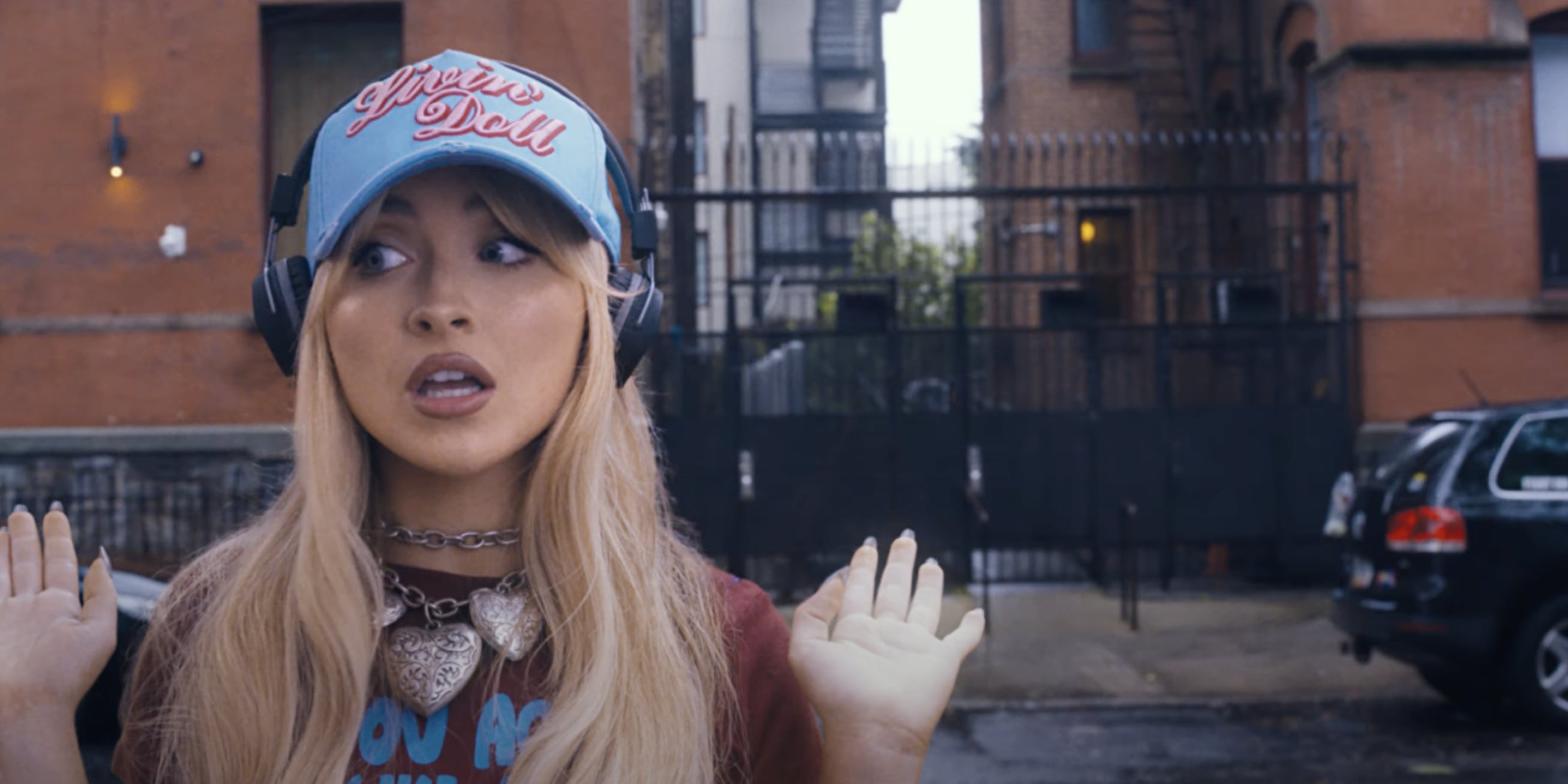 Sabrina Carpenter's Outfits and High Heels in Feather Video | PS Fashion