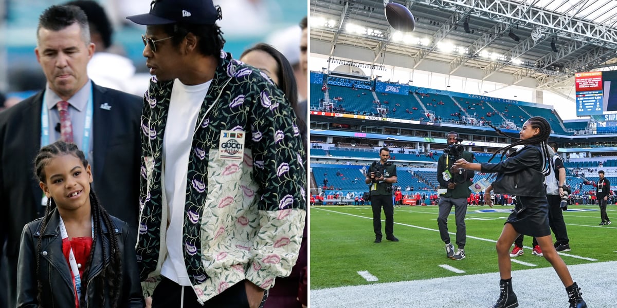 Blue Ivy Playing Football at the Super Bowl 2020 | PS Celebrity