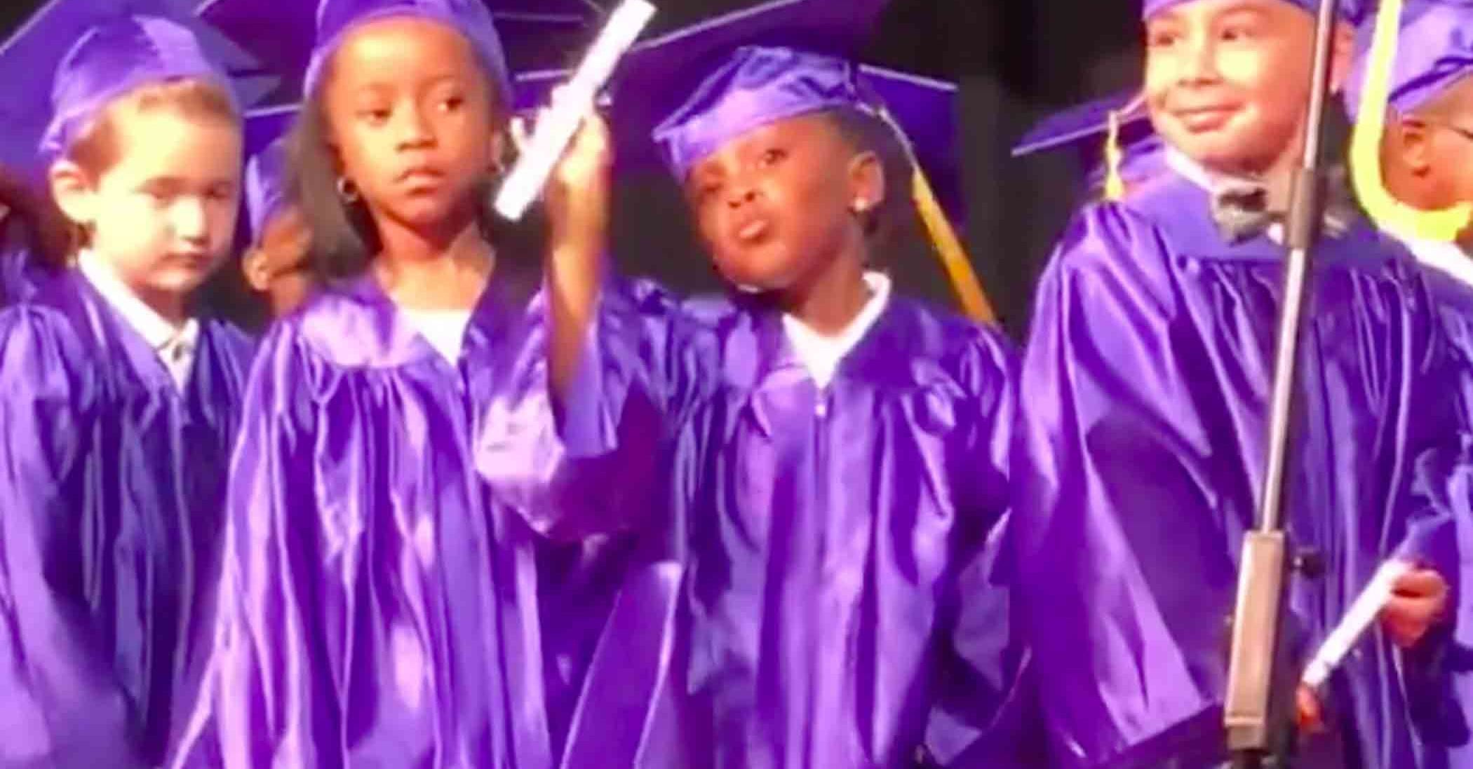 Girl Dances at Her Preschool Graduation Ceremony | PS Family
