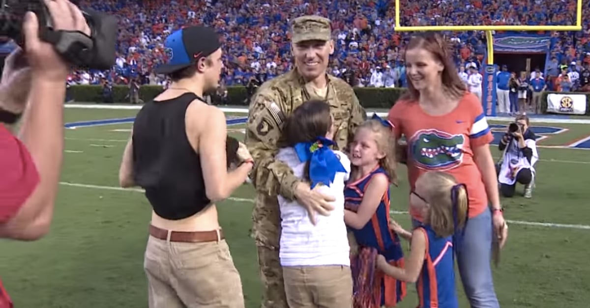 Military Family Surprised at Florida Gators Game | PS Family