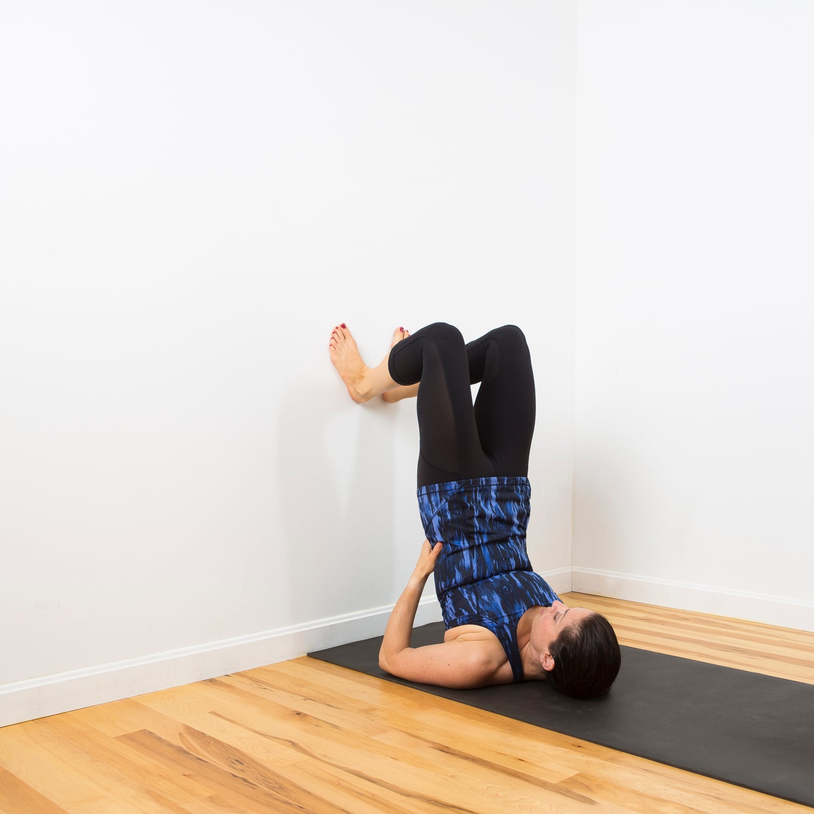 Relaxing Wall Yoga Sequence | PS Fitness