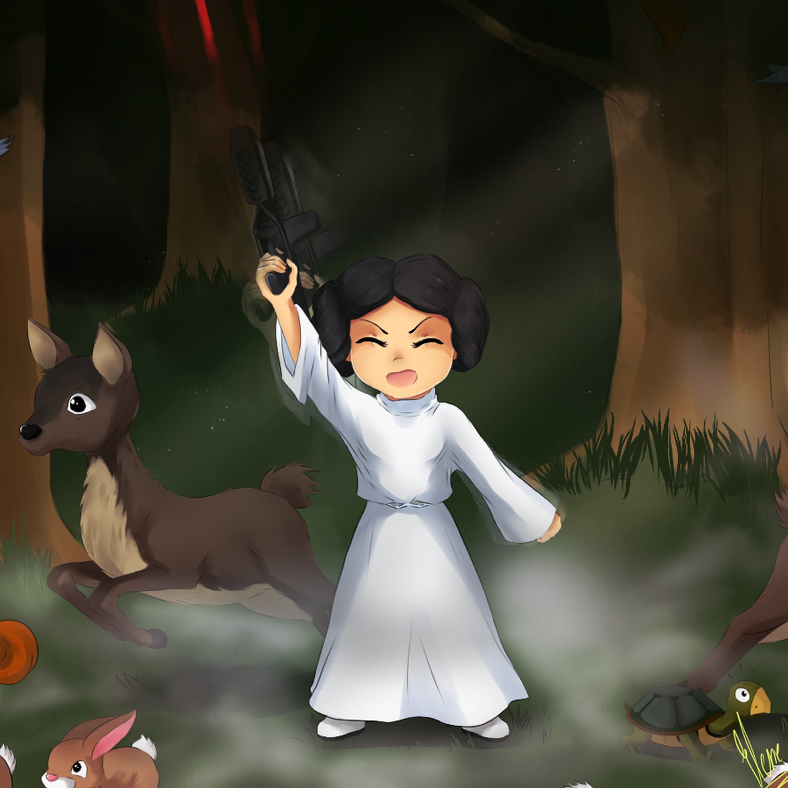 Disney Princess Leia Fan Art | PS Tech