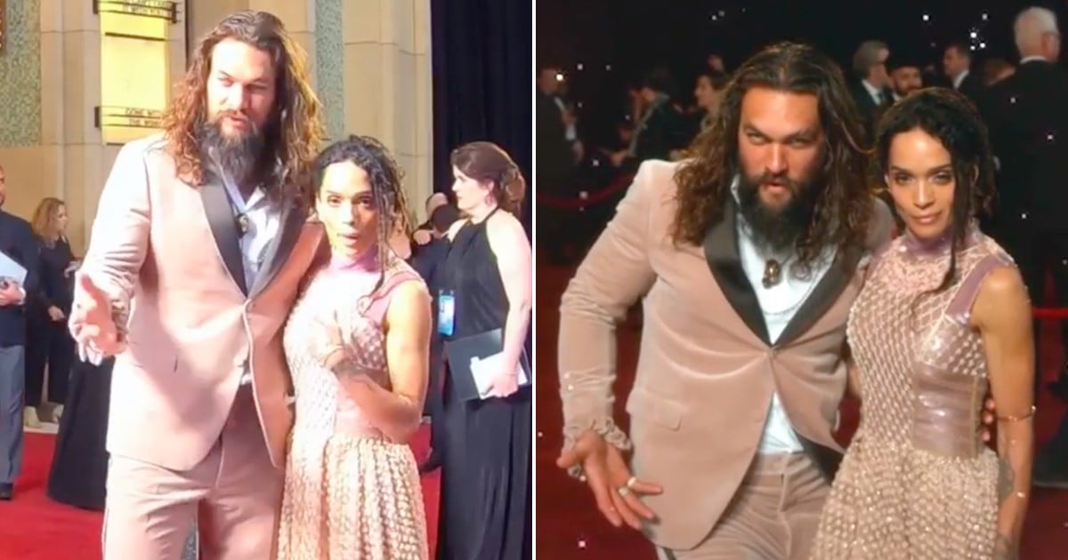 Jason Momoa and Lisa Bonet's Glambot Video at 2019 Oscars | PS Celebrity