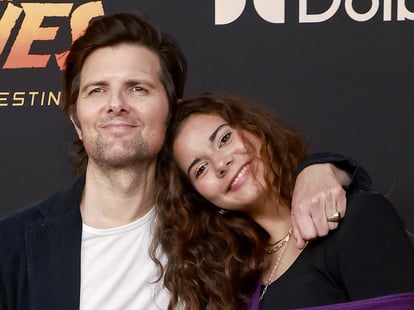 Adam Scott Brings Daughter Frankie to Indiana Jones Premiere | POPSUGAR ...