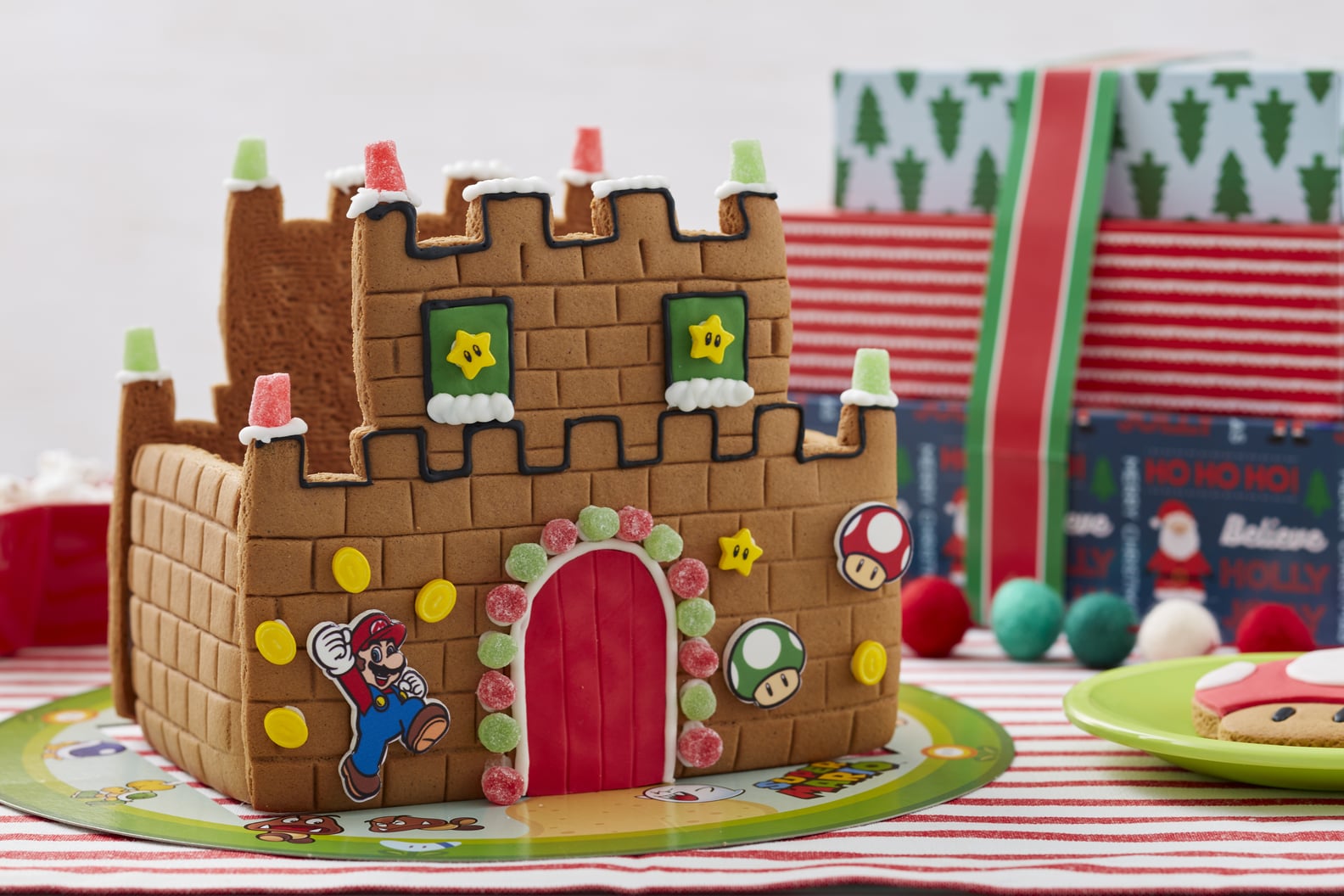 Shop the Nintendo Super Mario Gingerbread Cookie Castle Kit | PS Family