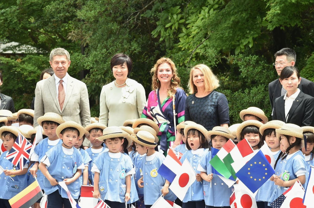 Sophie Trudeau Wears Tanya Taylor in Japan May 2016 | POPSUGAR Fashion