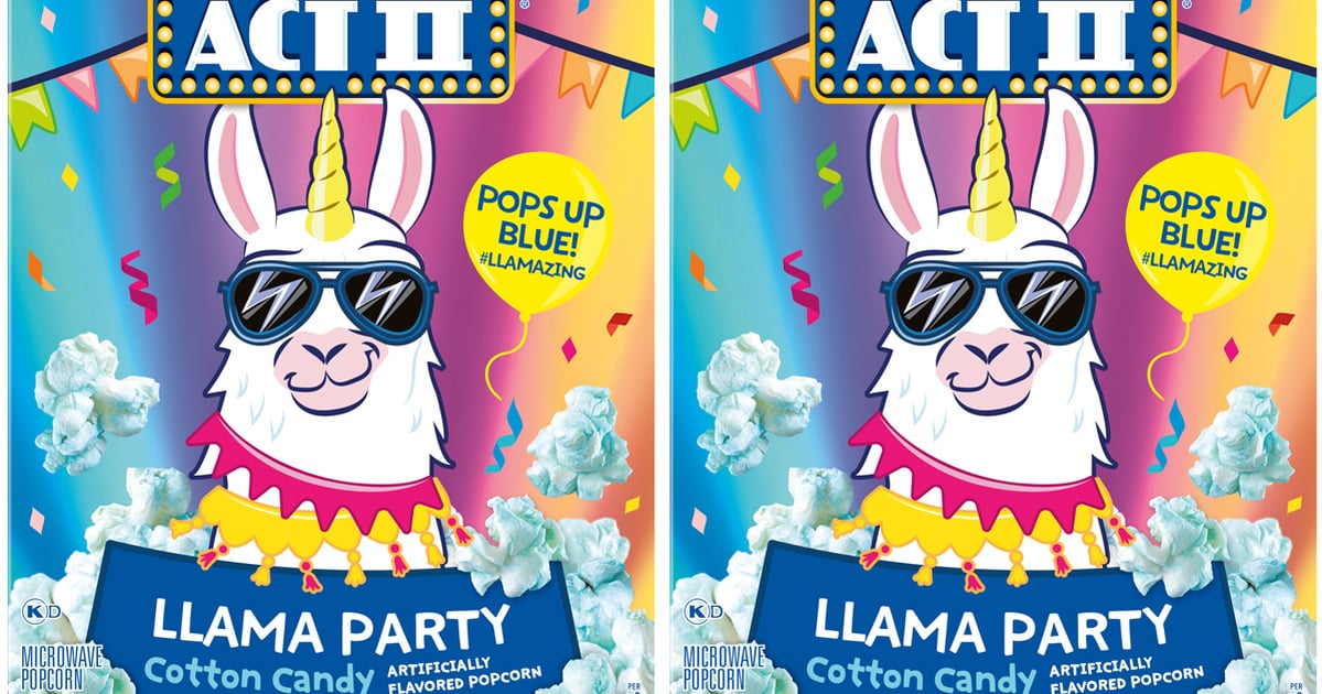 Act II's Llama Cotton Candy Popcorn Turns Blue When Popped! | POPSUGAR Food