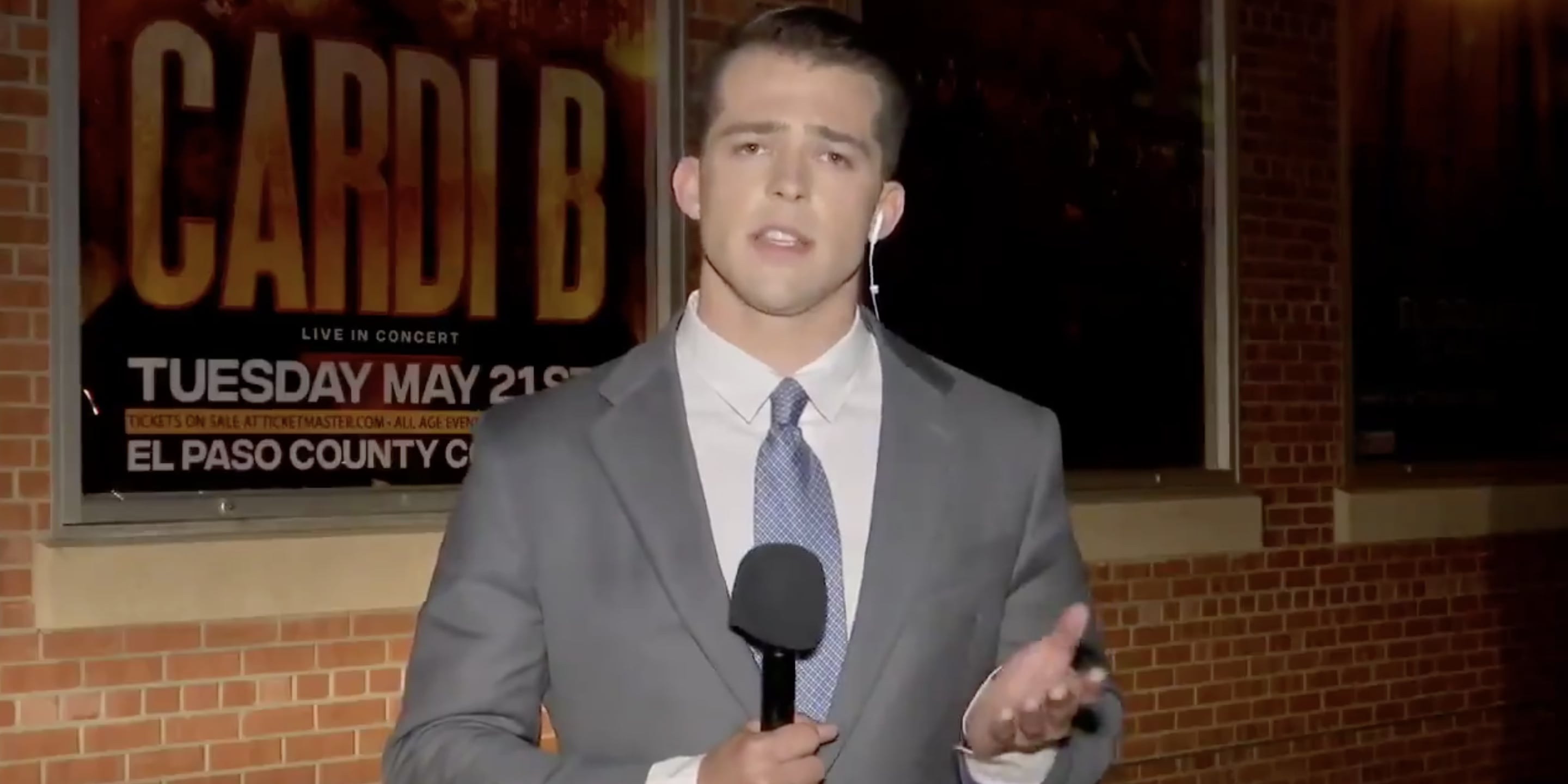 News Reporter Making Cardi B References in Texas Video | PS Celebrity