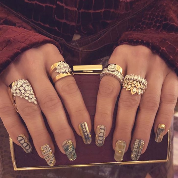 Jennifer Lopez Wears $100 Bills on Her Manicure | POPSUGAR Beauty UK