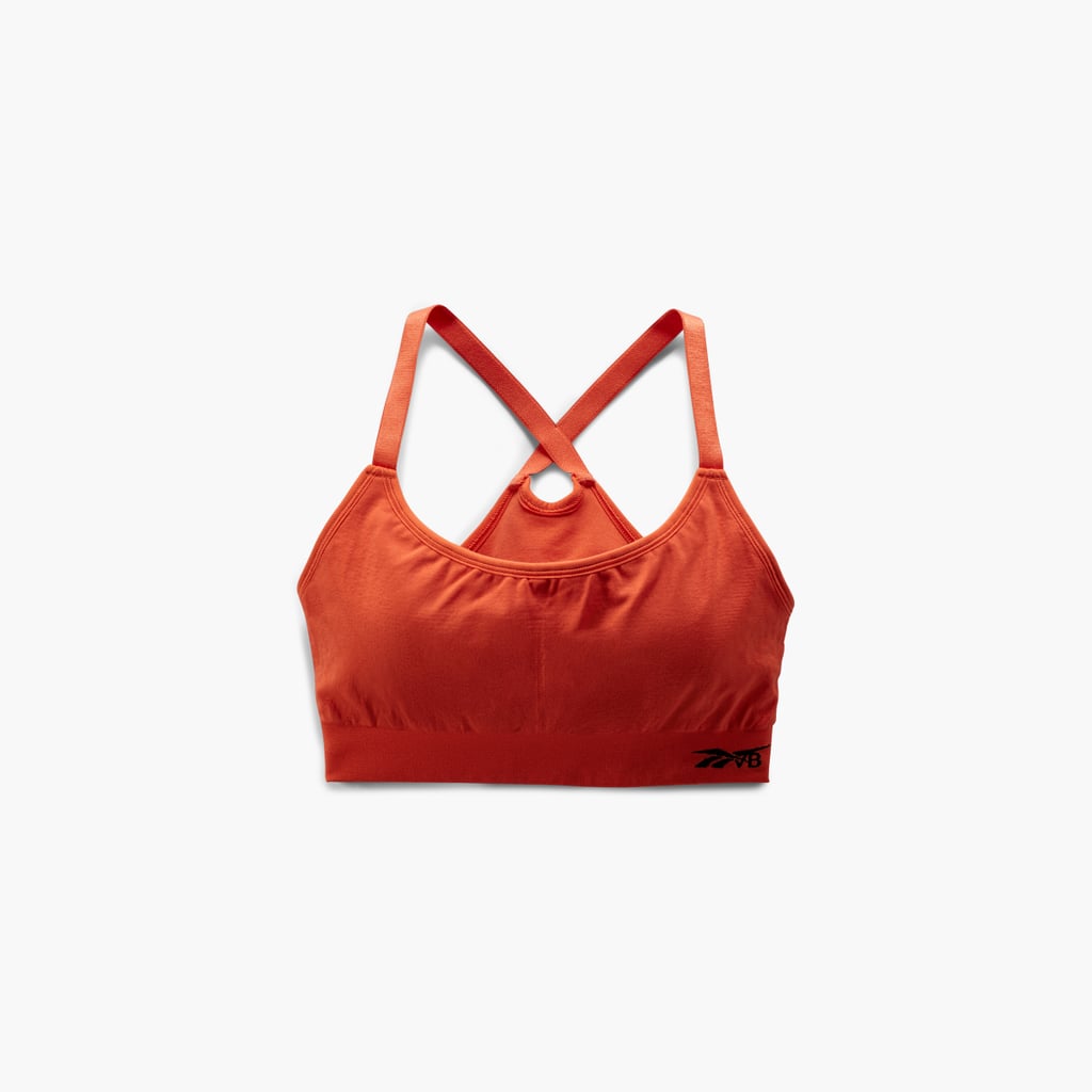 Reebok Victoria Beckham Seamless Bra in Swag Orange ($80) | Victoria ...