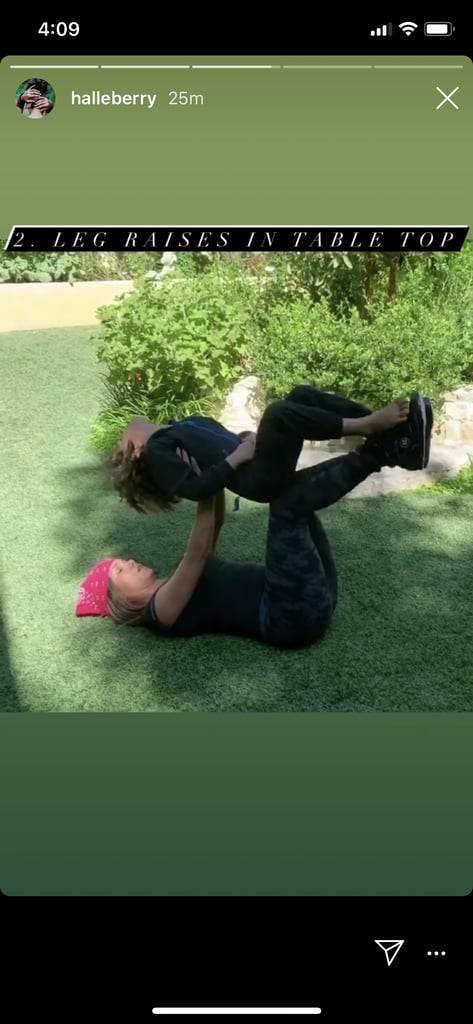 Halle Berry's No-Equipment Core and Glute Moves | POPSUGAR Fitness