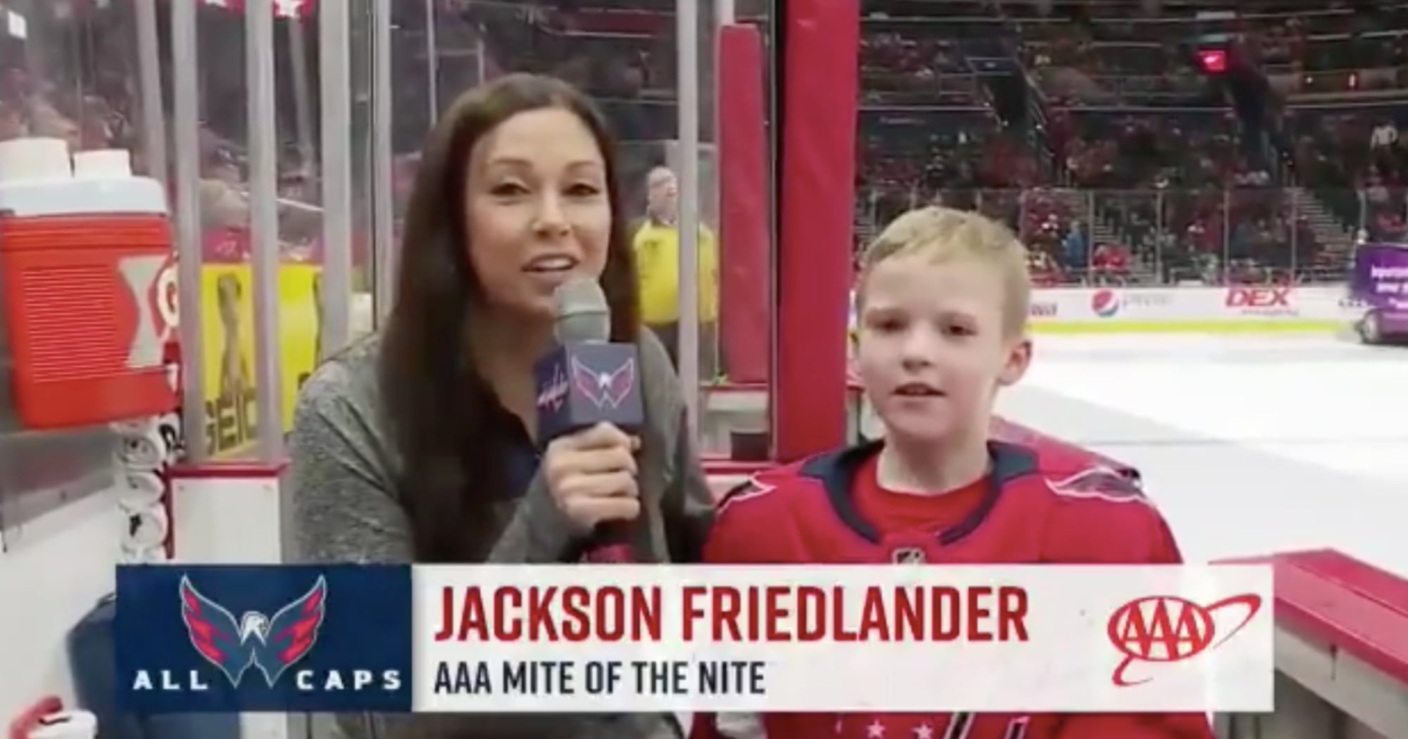 Boy Gives Hilarious Interview at Hockey Game | Video | POPSUGAR Family