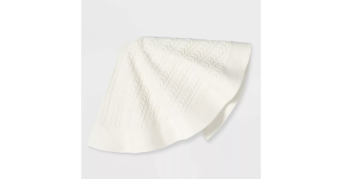 Cable Knit Tree Skirt in Ivory | Best Target Christmas Decorations 2020 ...