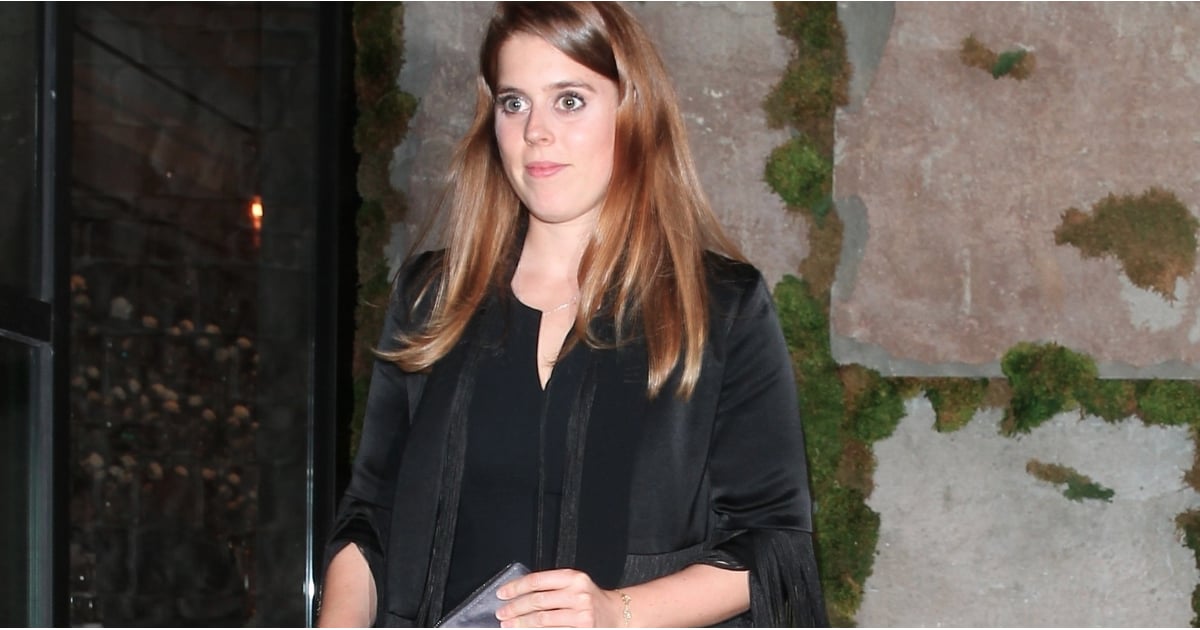 Princess Beatrice Monogrammed Silver Clutch | POPSUGAR Fashion