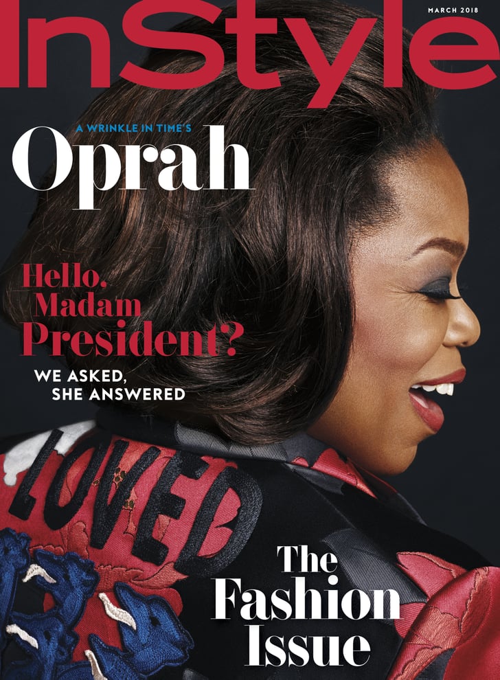 Oprah's Gucci Jacket on InStyle Cover March 2018 | POPSUGAR Fashion