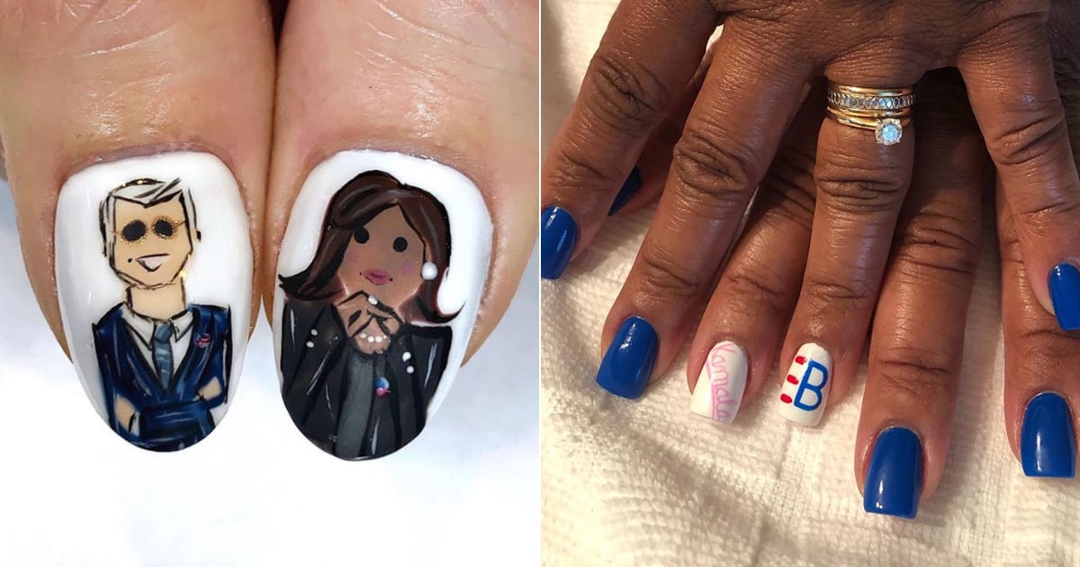 Joe Biden and Kamala Harris Election Nail Art | PS Beauty