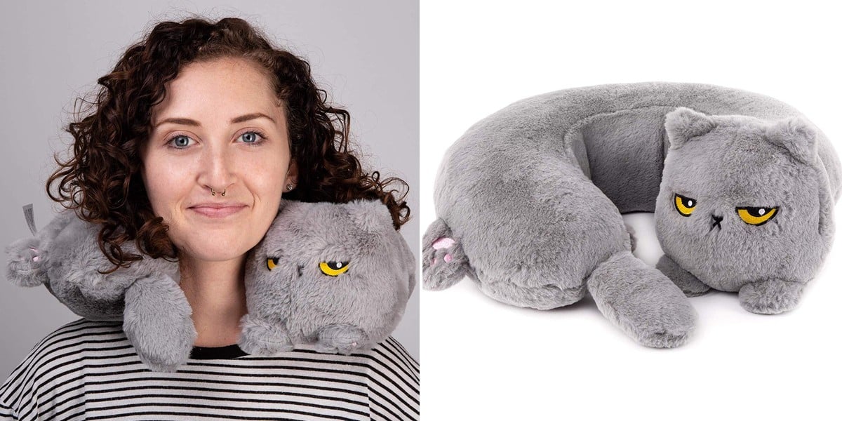 Heated Grumpy Cat Neck Pillow | POPSUGAR Family