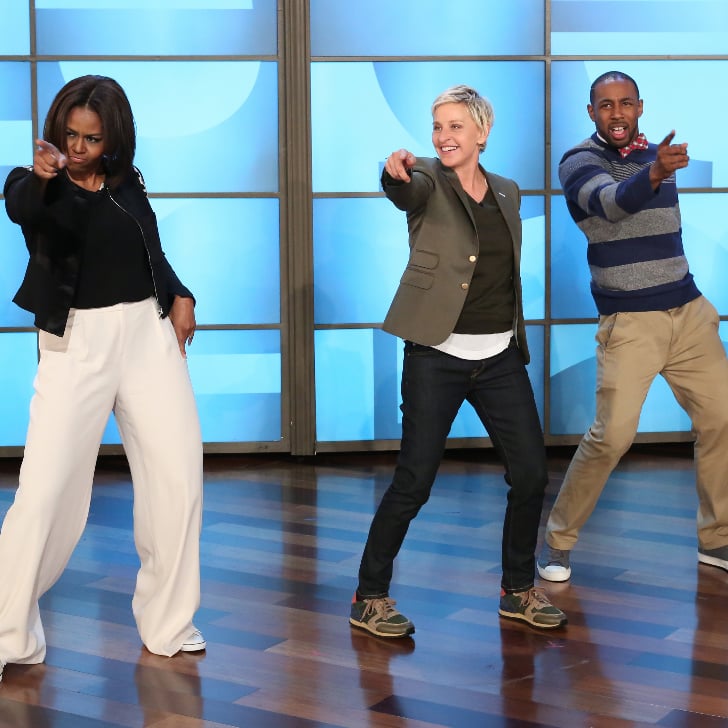 Michelle Obama Dances on The Ellen DeGeneres Show | POPSUGAR Celebrity