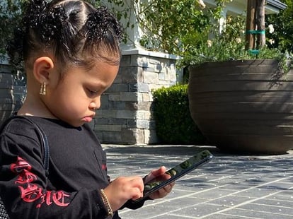 Stormi Webster Carrying Alexander Wang Bag on Instagram | POPSUGAR Fashion