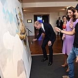Prince William and Kate Middleton Painting Video 2018 | POPSUGAR Celebrity