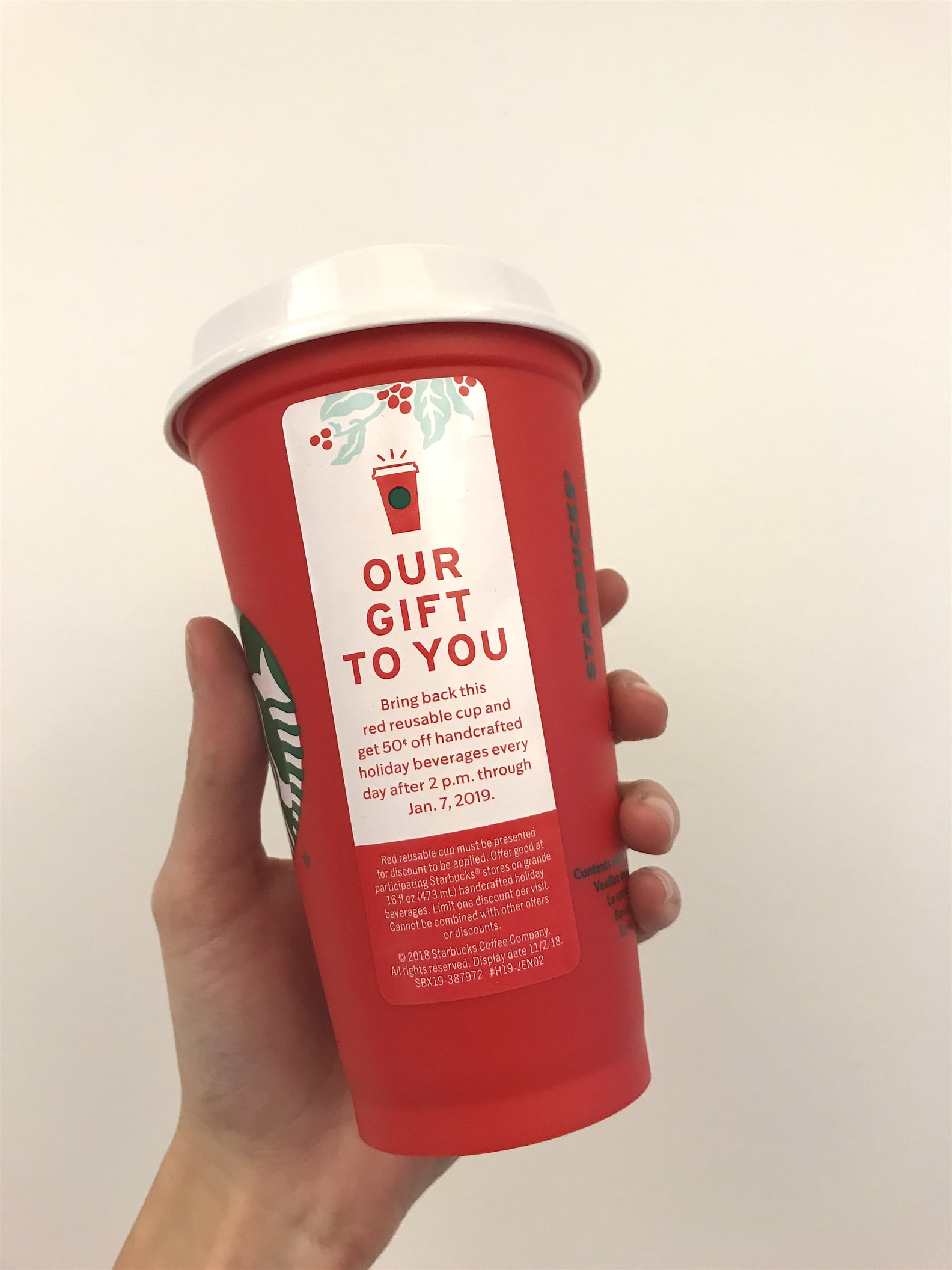 Starbucks Reusable Red Holiday Cups 2018 | PS Food