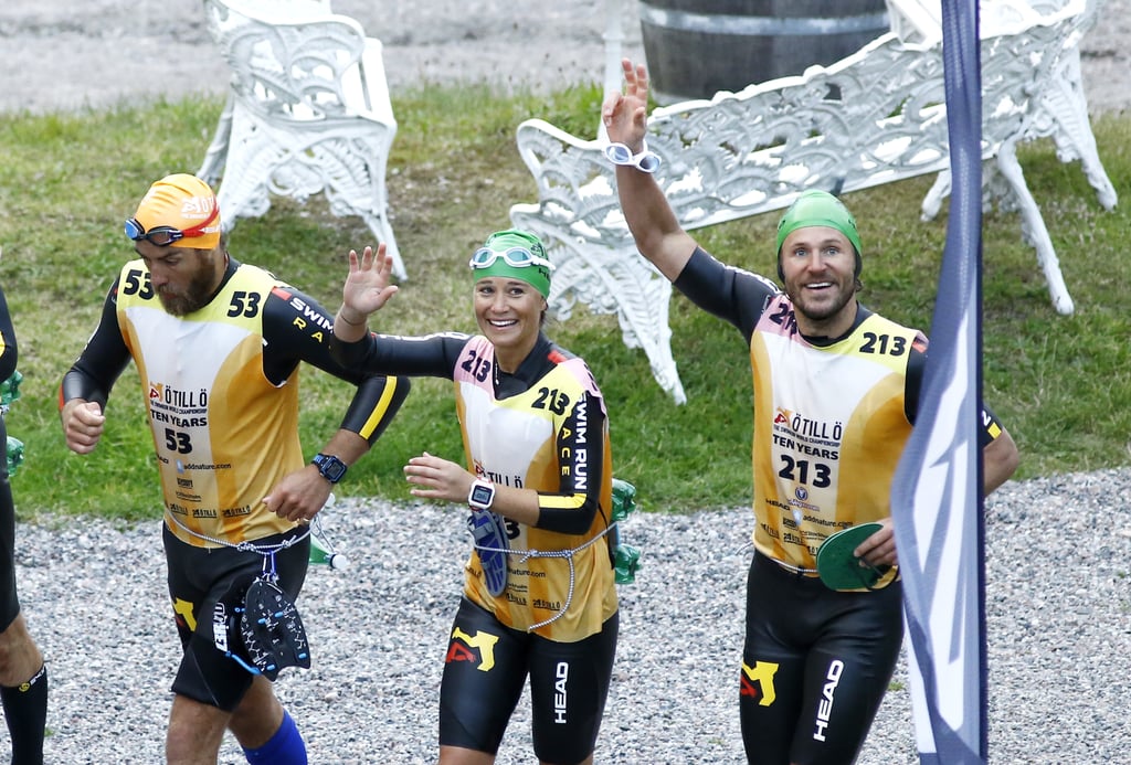 Pippa Middleton Swimming and Running Race in September 2015 | POPSUGAR ...