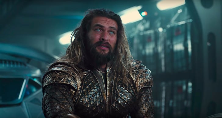 Jason Momoa As Aquaman In Justice League Pictures Popsugar Entertainment