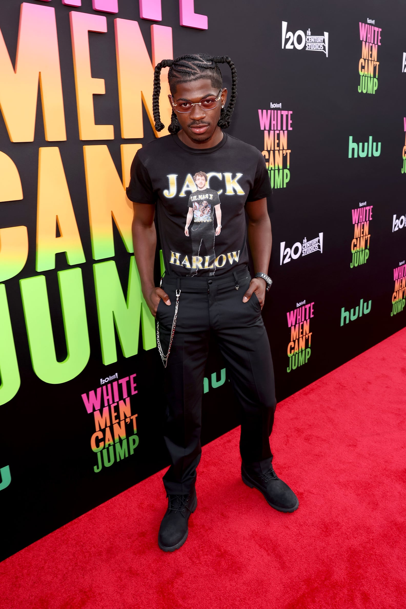Lil Nas X Wears Jack Harlow T-Shirt to Premiere | PS Fashion