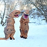 T-Rex Engagement Photo Shoot | POPSUGAR Love & Sex