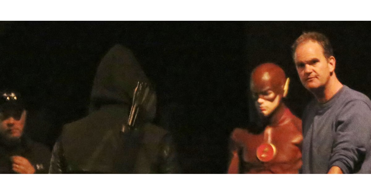 The Flash/Arrow Crossover Set Pictures | POPSUGAR Entertainment