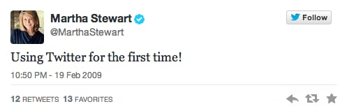 Celebrities First Tweets Popsugar Celebrity