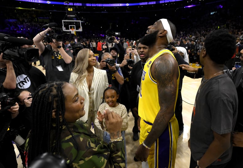 LeBron James Celebrates Record-Breaking Game With His Family | POPSUGAR ...