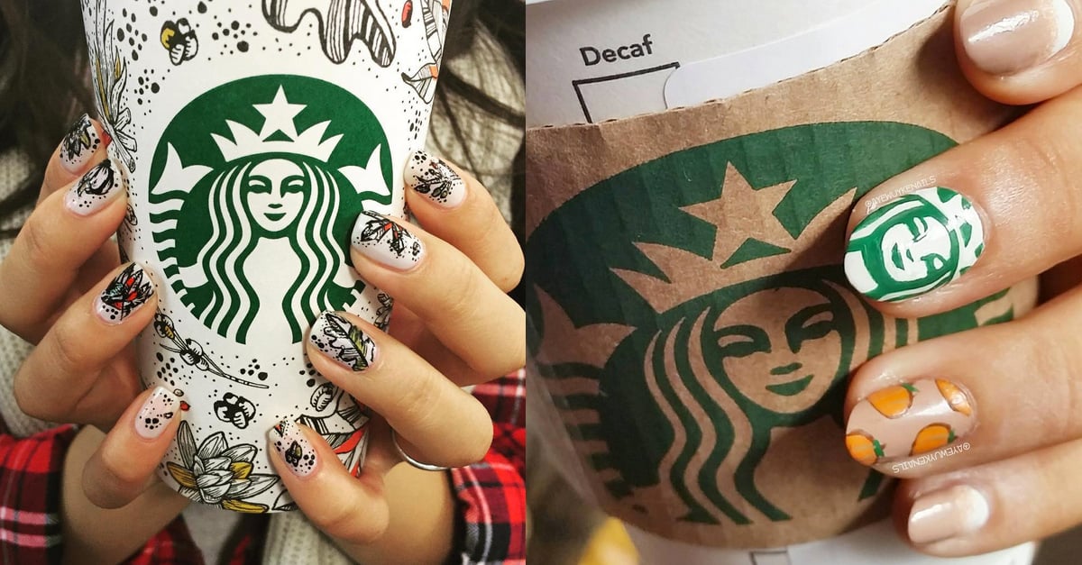 Starbucks Nail Art Ideas | POPSUGAR Beauty