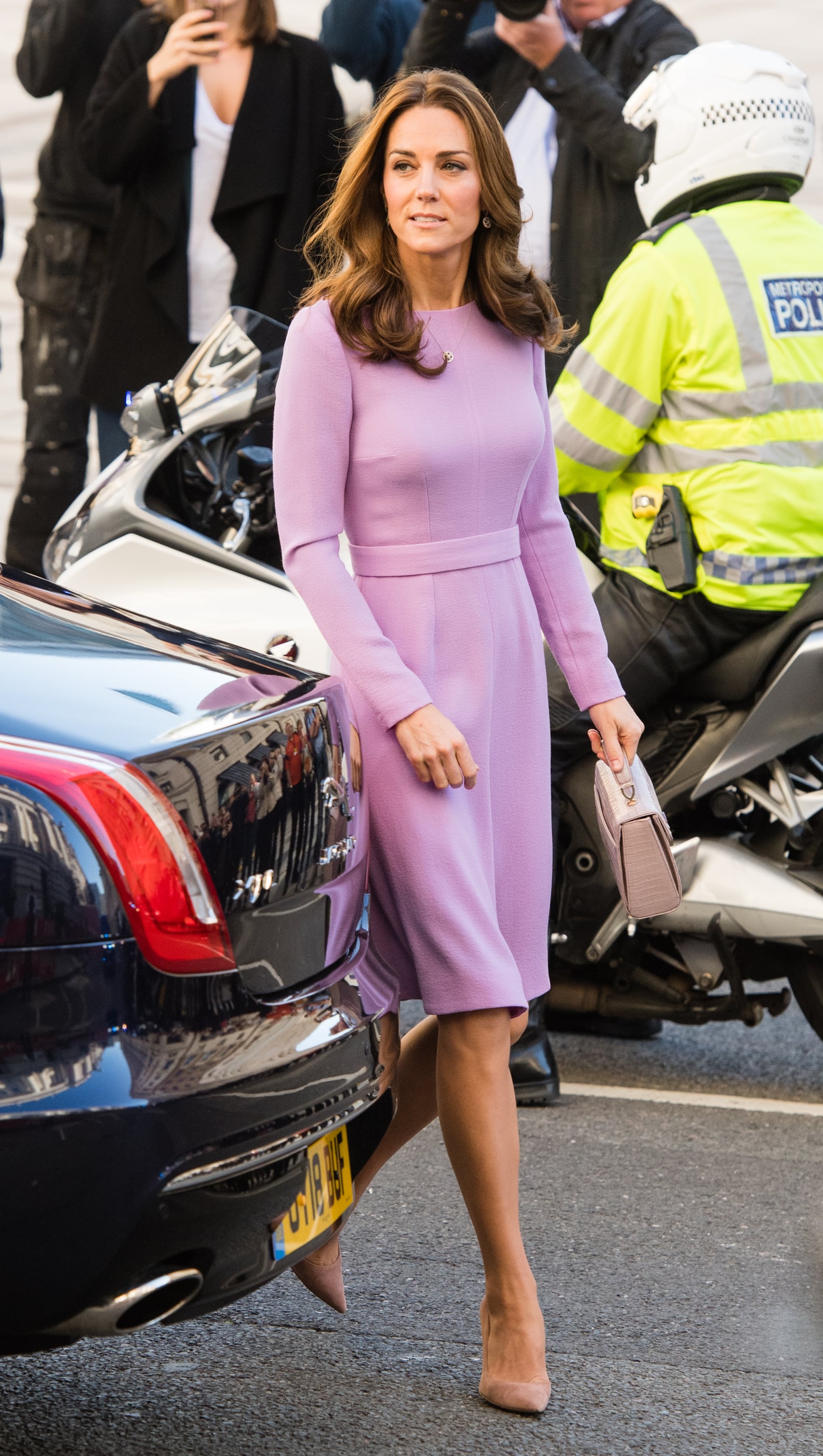 Kate Middleton Purple Bag From Aspinal of London 2018 | PS Fashion
