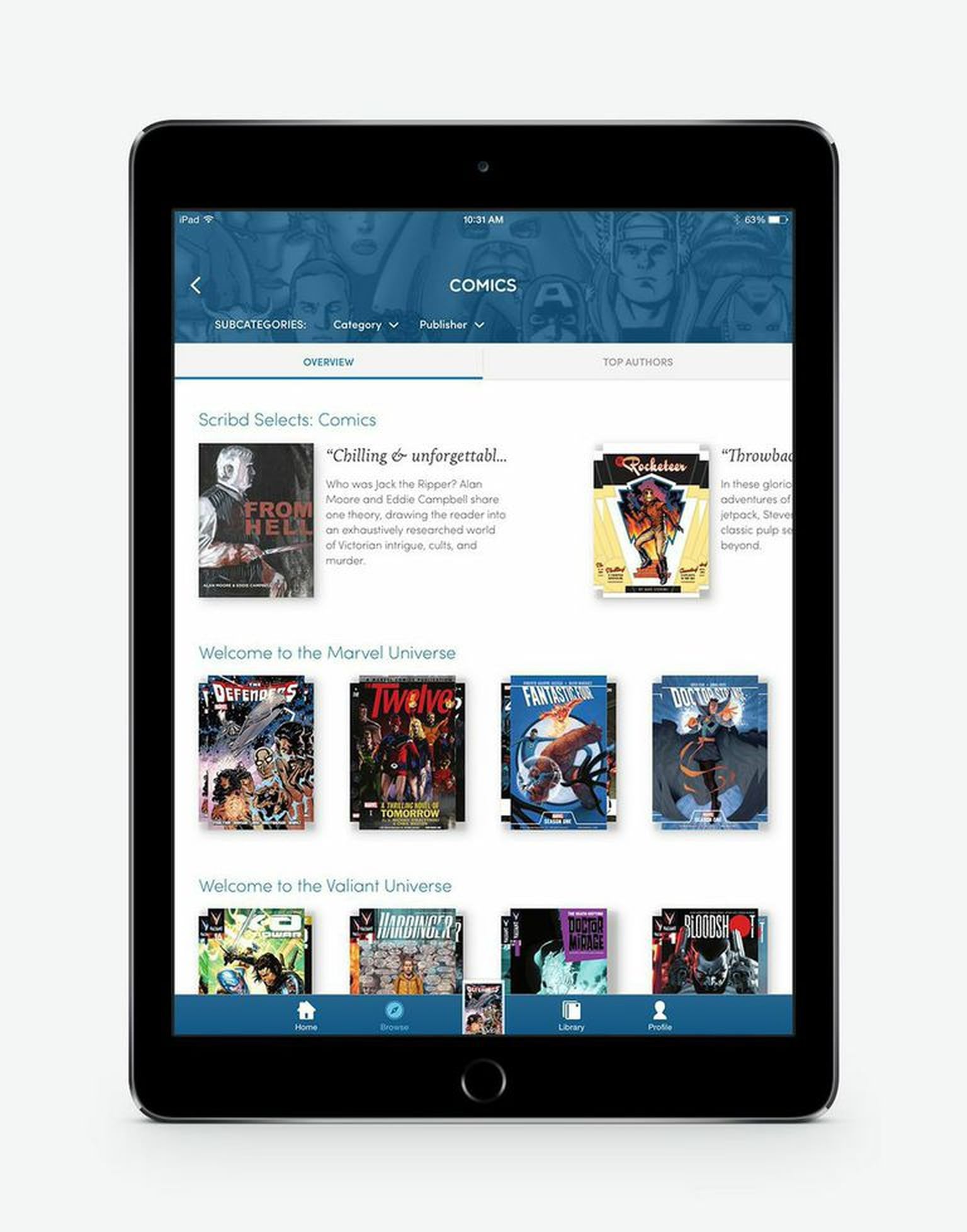 Scribd Adds Comic Books to Subscription Service | PS Tech