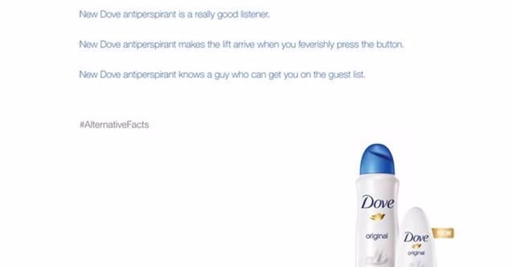 Dove Ad Mocks Trump's Alternative Facts | POPSUGAR Beauty