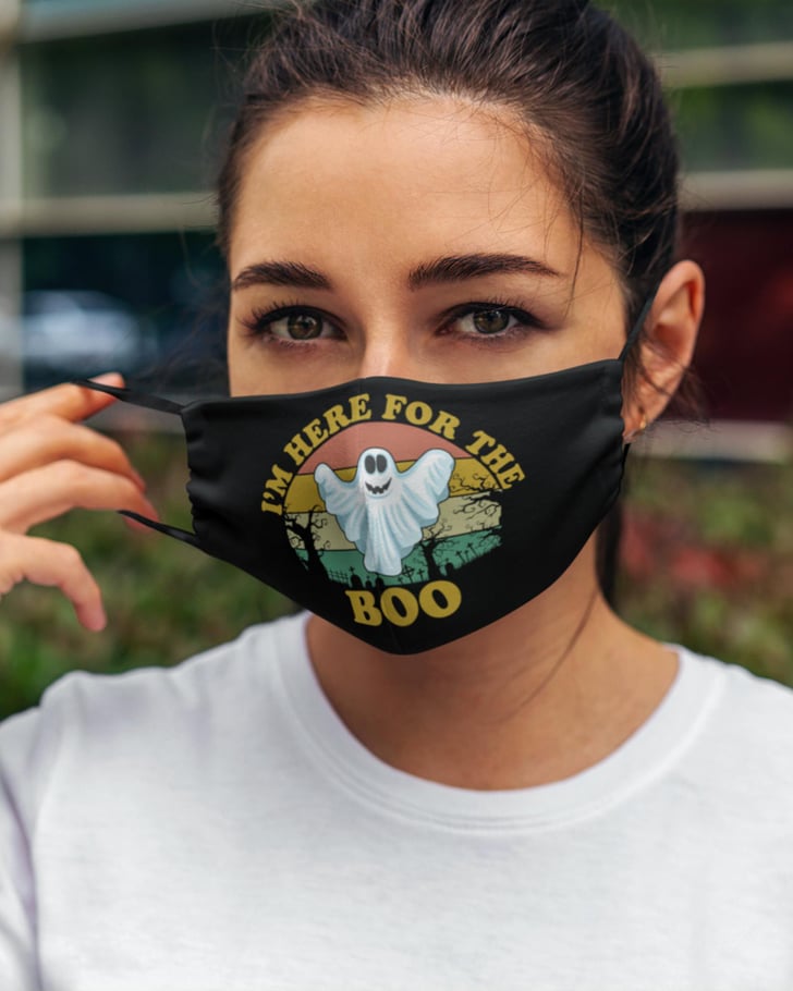 Here For the Boo Face Mask | Halloween Face Masks | POPSUGAR Smart ...