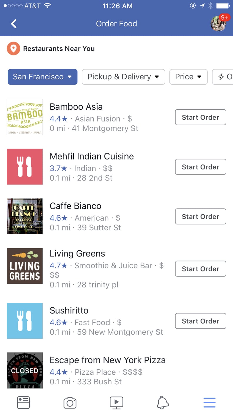 How to Order Food on Facebook | PS Food