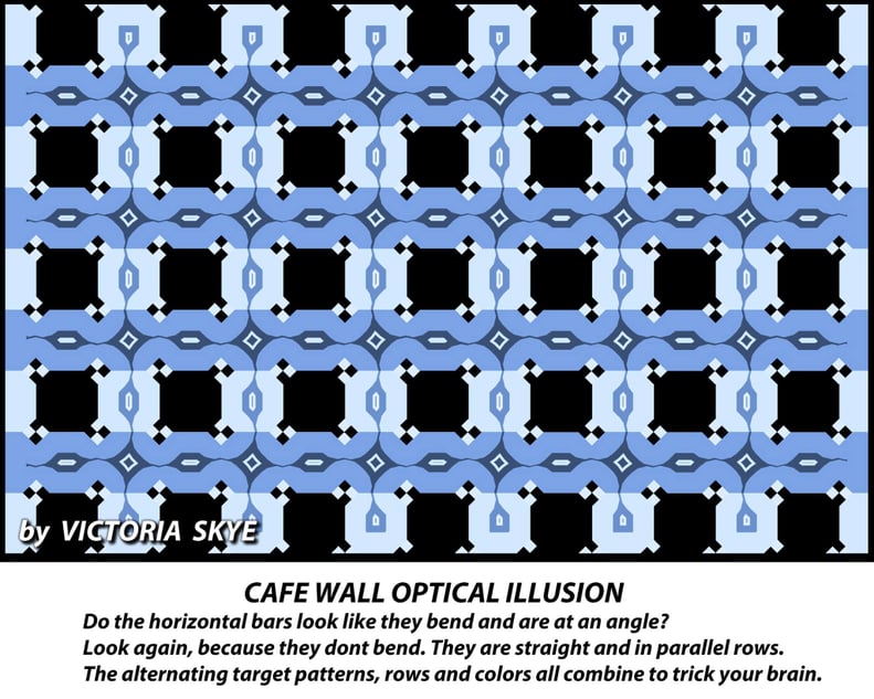 Cafe Wall Optical Illusion With Straight Parallel Lines | PS News