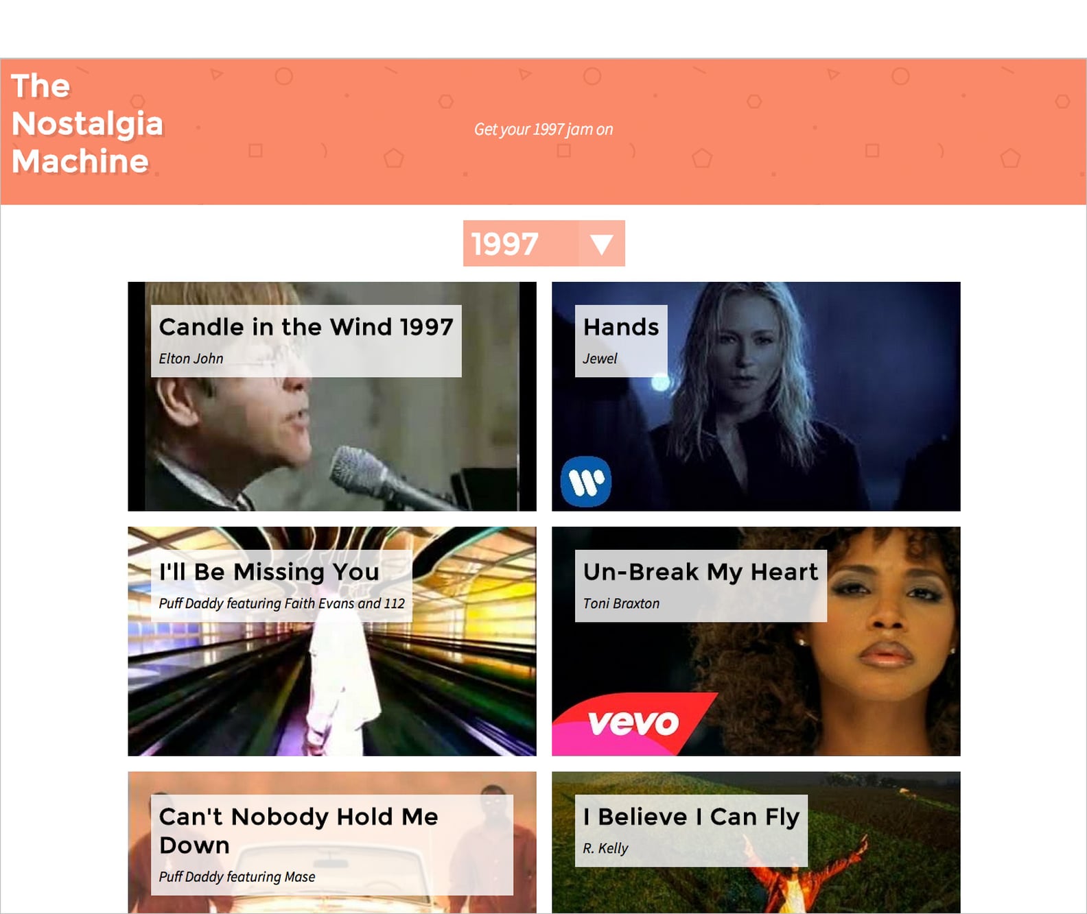 The Nostalgia Machine Music Website | PS Tech
