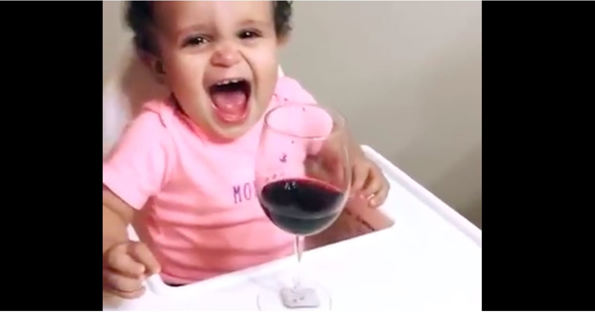 Baby Only Stops Crying For Wine Video | POPSUGAR Family