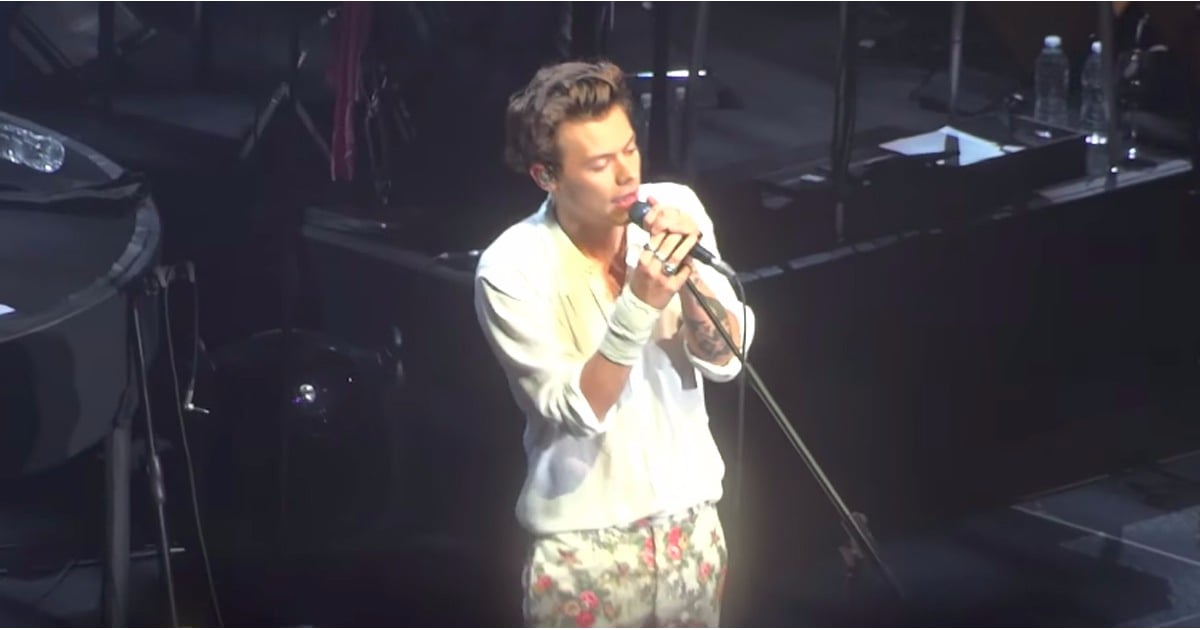 Harry Styles Sings One Direction on Solo Tour | POPSUGAR Entertainment