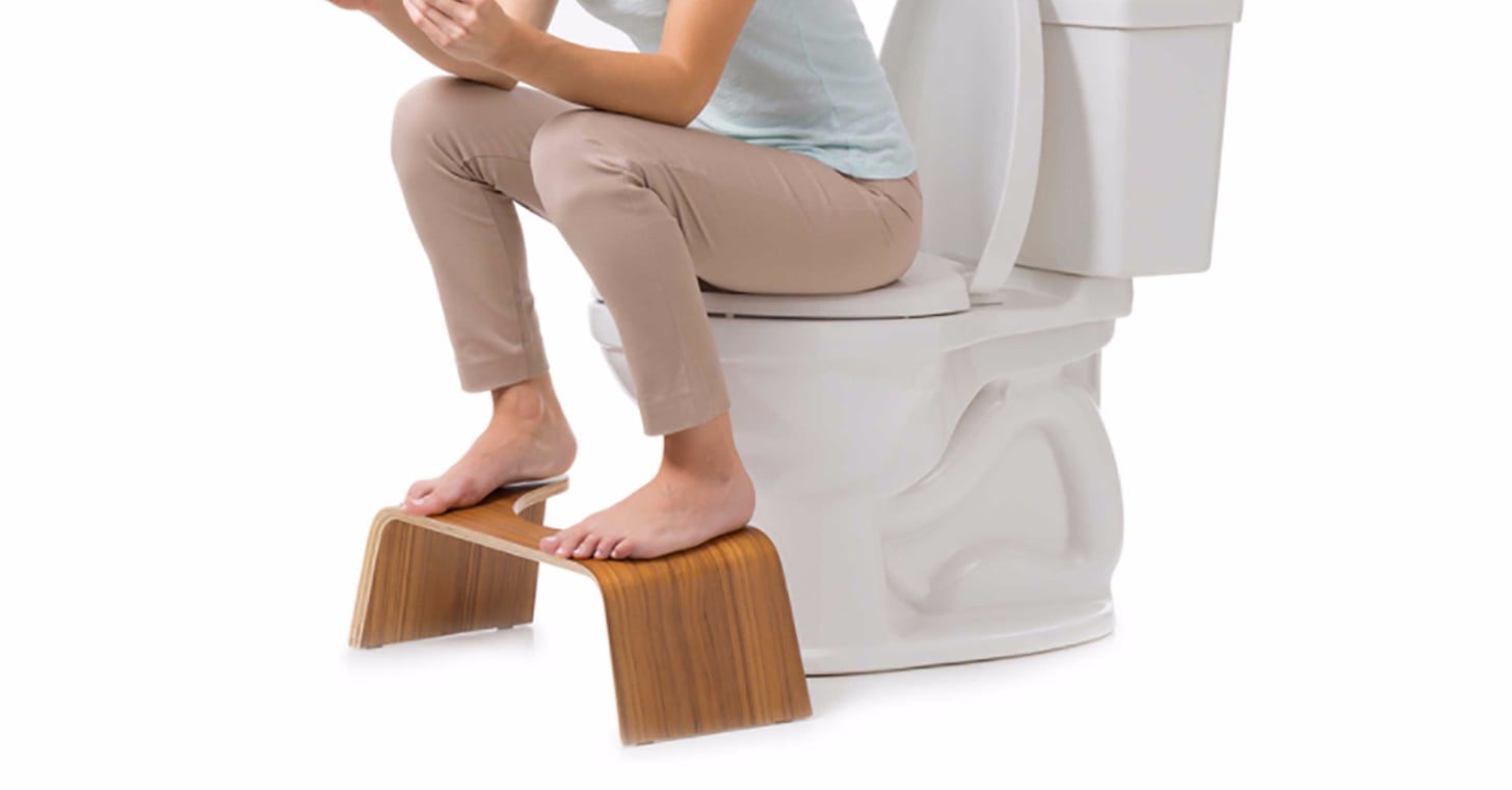 Teak Squatty Potty Stool | POPSUGAR Fitness