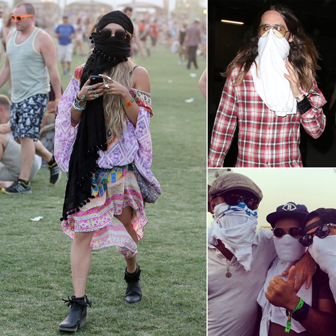 Celebrities Wearing Masks at Coachella 2014 | PS Celebrity