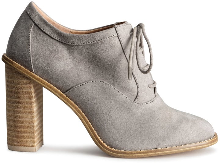 H&M High-Heeled Lace-Up Shoes | What Shoes to Wear With Flares ...