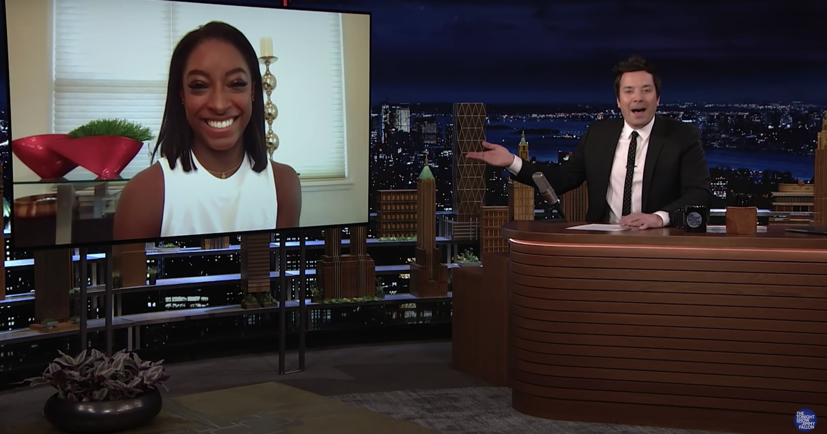 Watch Simone Biles on Jimmy Fallon 2021 | PS Fitness