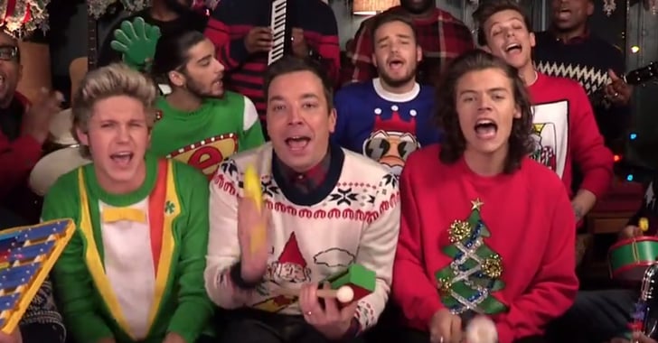 One Direction Singing Santa Claus Is Coming to Town | POPSUGAR Celebrity