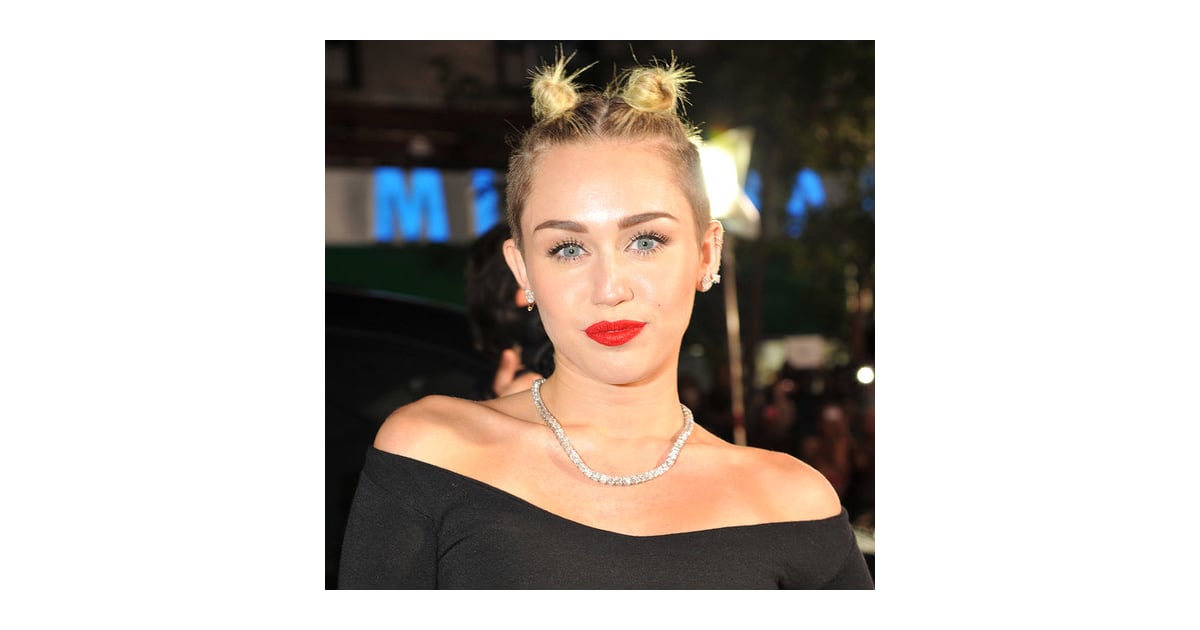 Miley Cyrus 90s Top Knots At 2013 Mtv Video Music Awards Popsugar Beauty Australia